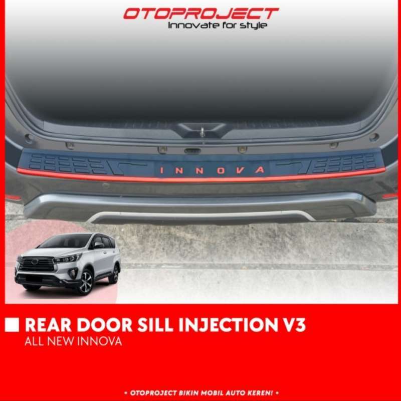 Jual Rear Door Sill Plate Toyota Innova 2016 Up Injection V3 di Seller ...