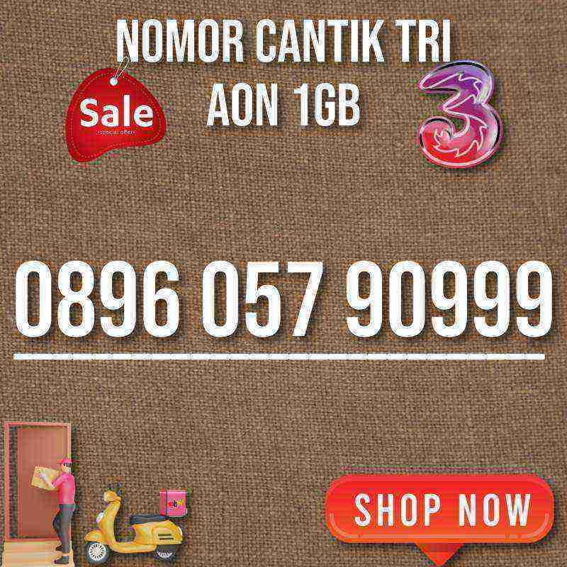Jual Nomor Cantik Tri Kartu Perdana Cantik Three - 90999 di Seller ...