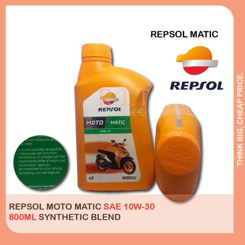 Jual Oli Repsol Matic Moto 10w30 motor matik 800ml di Seller Cihideung ...