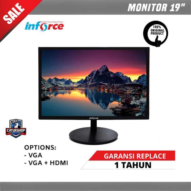 Jual MONITOR INFORCE LED 1950NH 19.5 20 19 inch inc - Port VGA + Port ...