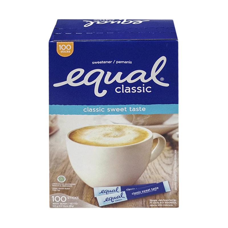 Jual Equal Classic Sweetener Gula [100 sticks] di Seller Sumarno mart ...
