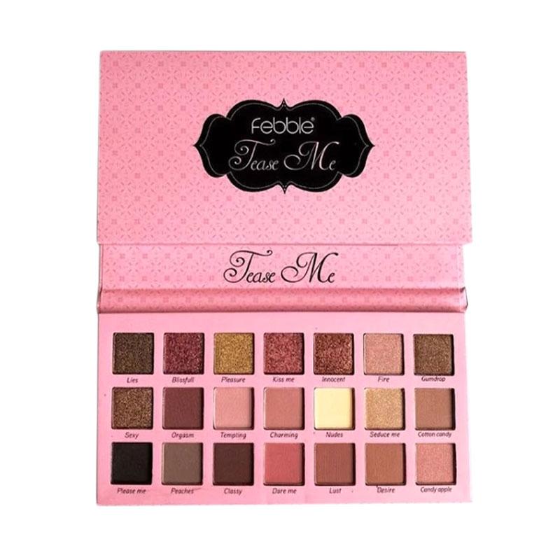 Jual Febble Tease Me 21 Color Palette Matte Shimmer Pigmented Powder ...