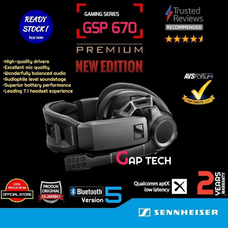 Jual Sennheiser GSP 670 / GSP670 Luxury Wireless Gaming Headphones ...
