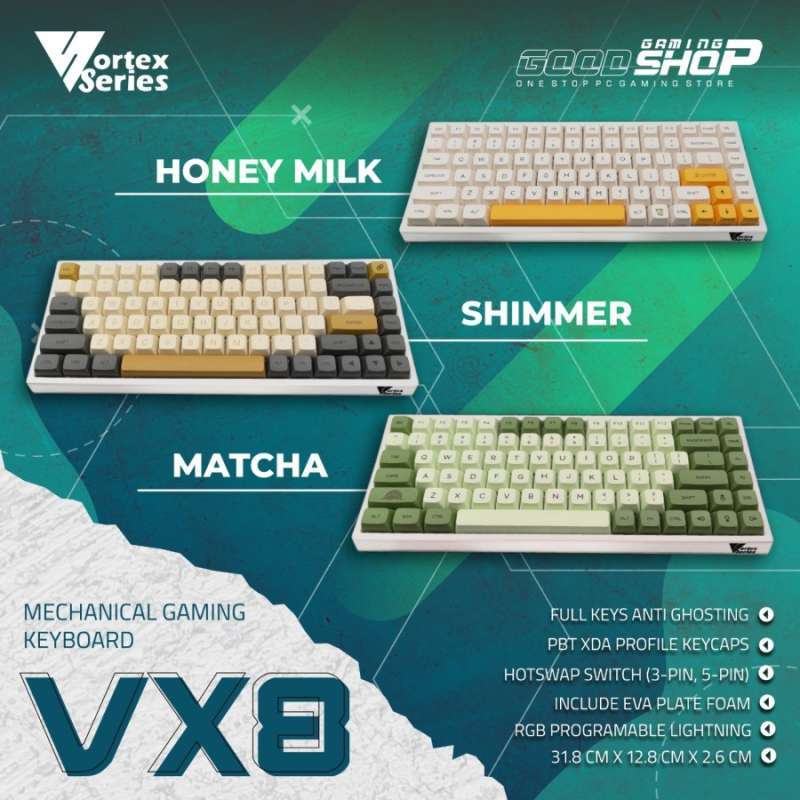 Jual Vortexseries Vx8 Mechanical - Gaming Keyboard - Shimmer | Outemu ...
