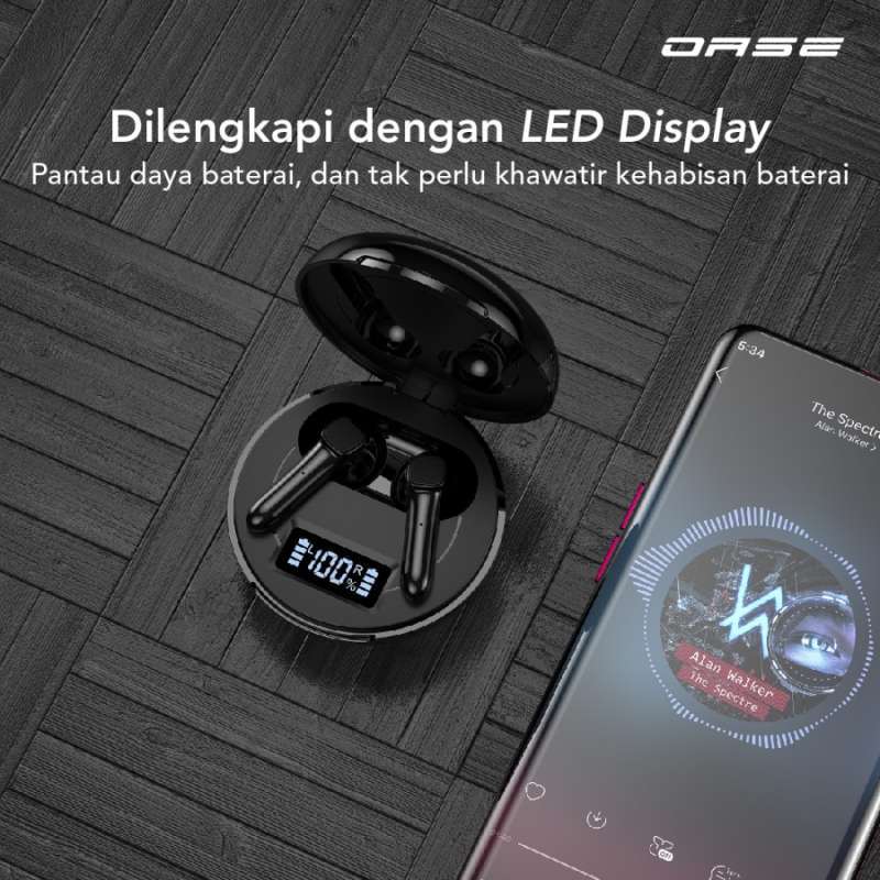 Jual Oase Hero-t Tws Bluetooth 5.1 Earphone Ultra Hd Audio Headset Type ...