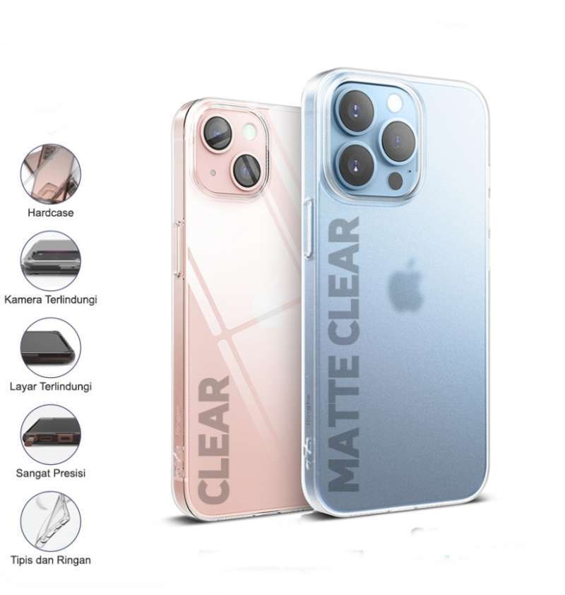 Promo Ringke iPhone 13 mini 13 Pro Max Slim Casing Hardcase Anti Crack ...