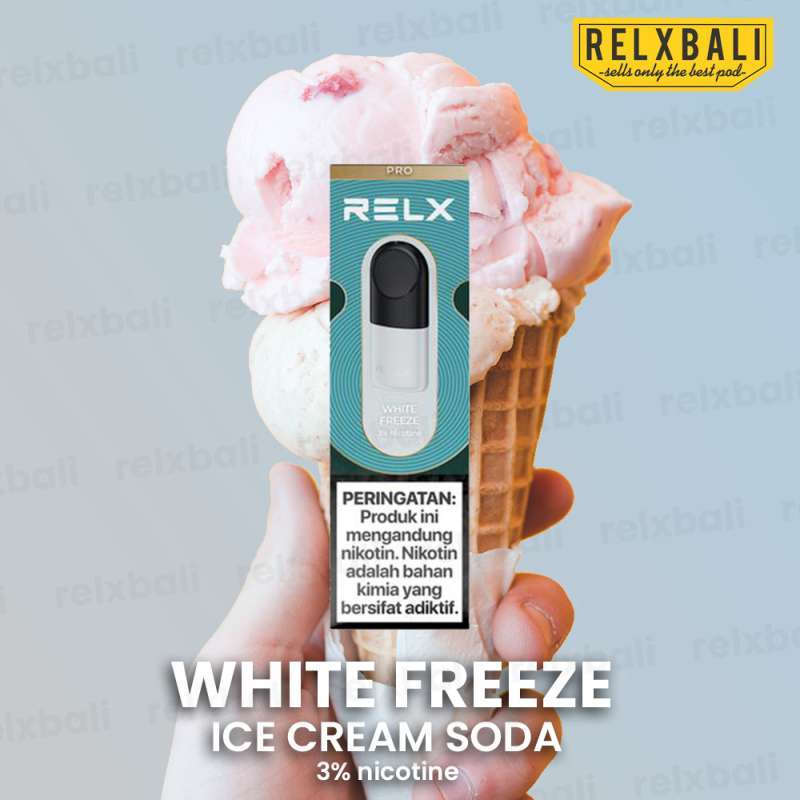 Jual Relx Infinity Pod Pro White Freeze / Rasa Ice Cream Soda 1 Pack ...