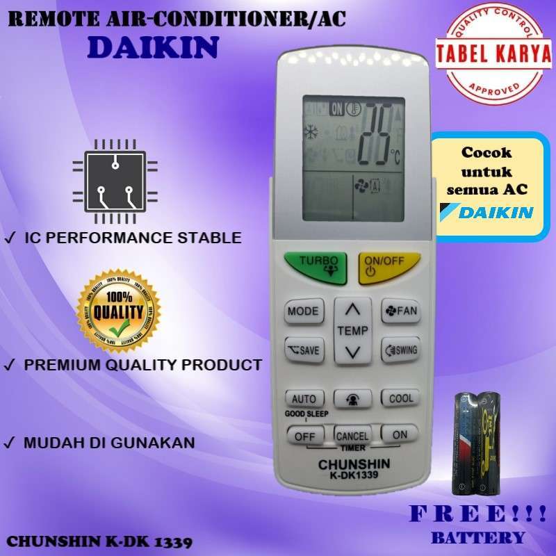 Promo REMOTE REMOT AC DAIKIN THAILAND / MALAYSIA MULTI UNIVERSAL Diskon ...