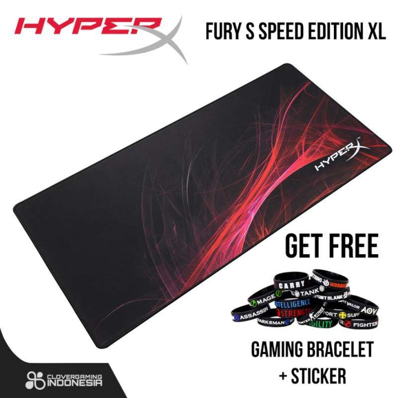 Jual HyperX Fury S Speed Edition XL (900 x 420 x 3mm) Gaming Mousepad di Seller Clover Gaming ...