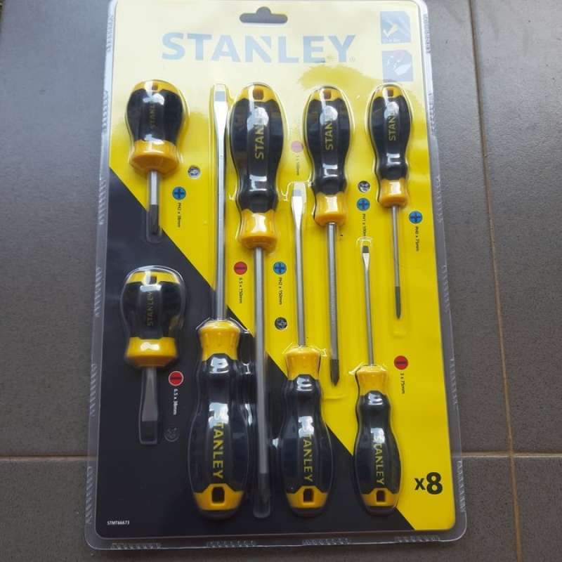 Promo Obeng Set 8pcs Stanley Cushion Grip Screwdriver Set Stmt66673 ...