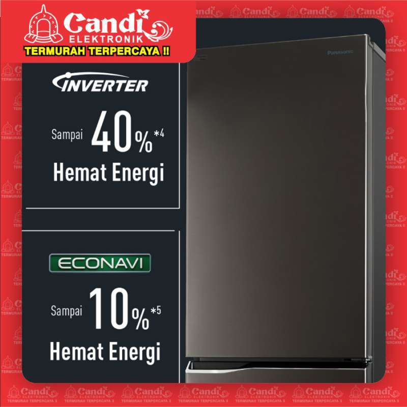Promo KULKAS 2 PINTU FREEZER BAWAH PANASONIC NR-BV360GK1D INVERTER ...