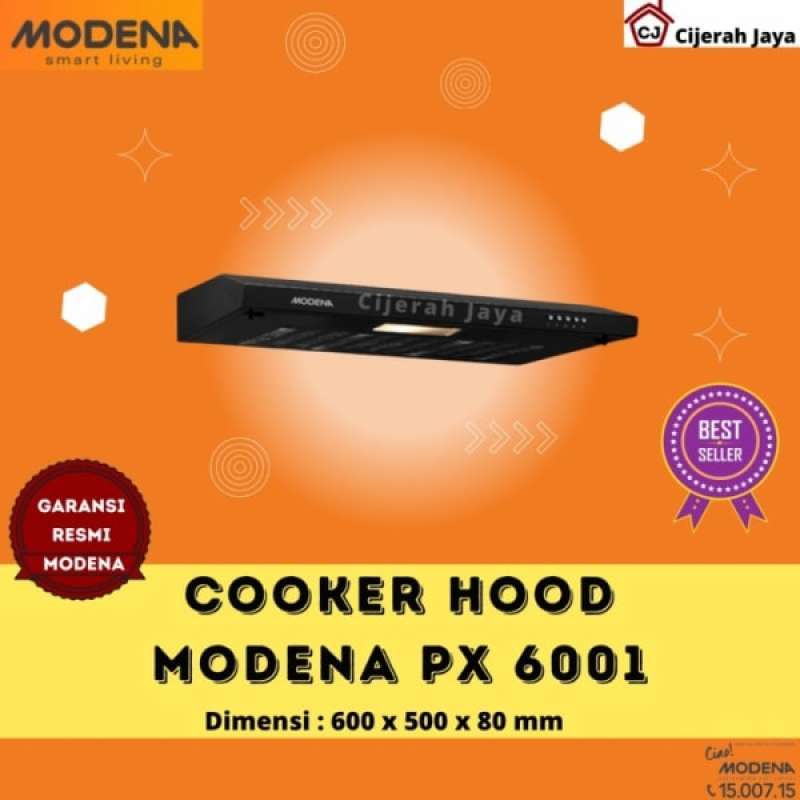 Jual Unik Cooker Hood MODENA PX 6001 Slim Hood 60 cm-Hitam Kitchen ...