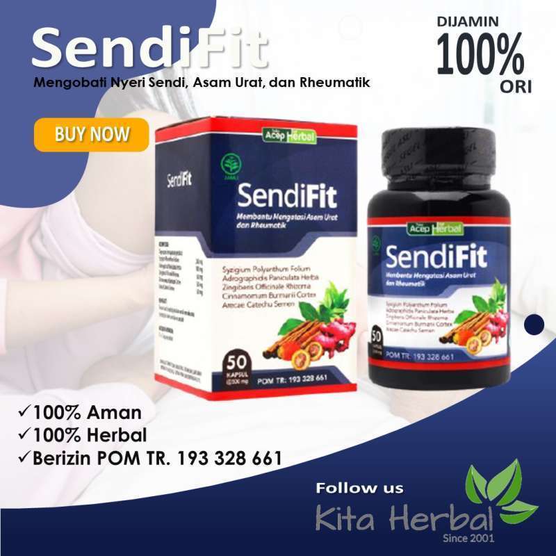 Jual OBAT NYERI SENDI ASAM URAT REMATIK SENDIFIT 50 KAPSUL ATASI RADANG ...