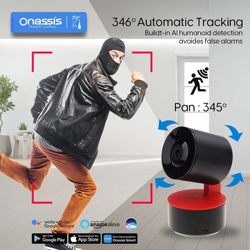 Promo Onassis Smart Indoor Camera 359 Ip Camera Cctv For Smart Home Pan ...