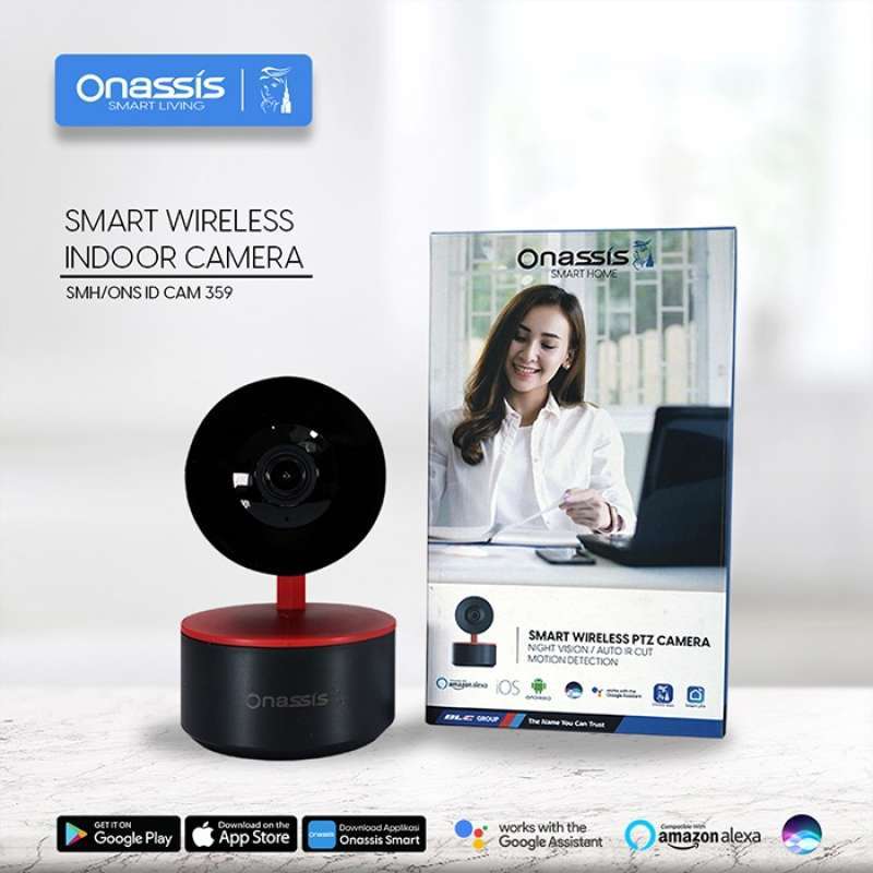 Promo Onassis Smart Indoor Camera 359 Ip Camera Cctv For Smart Home Pan ...