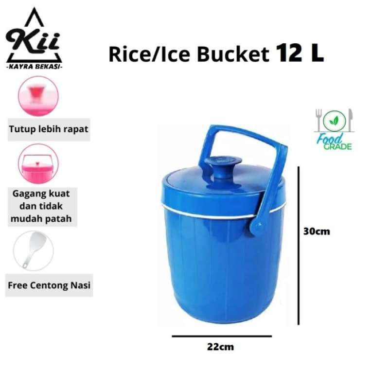 Jual PROMO RIce Bucket Thermos Es 12L - Tempat Nasi - Tempat Es Batu ...