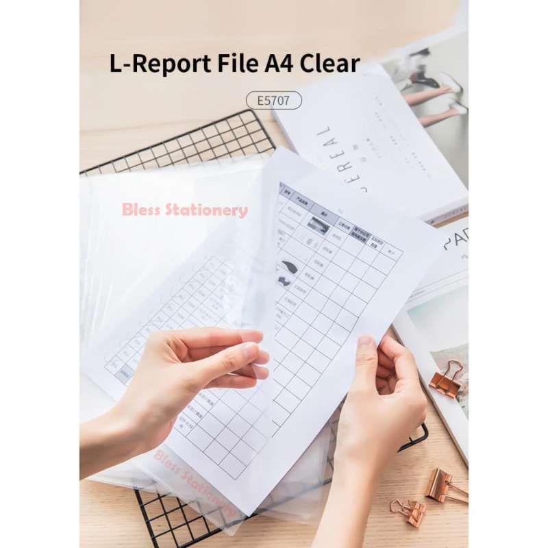 Jual Deli Map L bening A4 clear sleeves report file (10pcs) di Seller ...