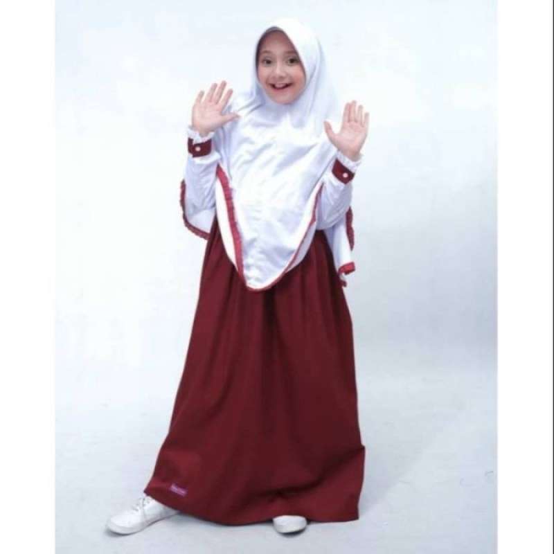 Jual Shafiya Kids | Gamis Sekolah Sd Muslimah Merah Putih dan Pramuka ...