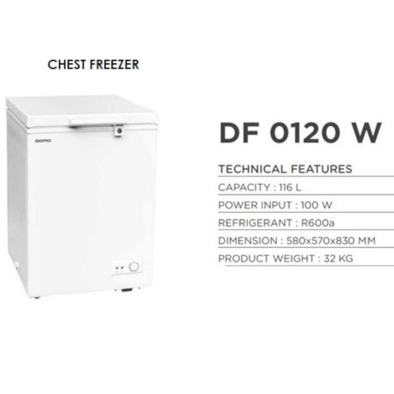Jual Domo by modena chest freezer DF 0120 w freezer box di Seller Toko Cahaya Agung - Toko ...