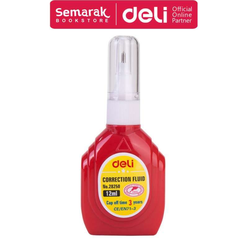 Jual Deli 28250 Correction Fluid Pen Tipe X Cair 12ml [1 Pc] di Seller ...
