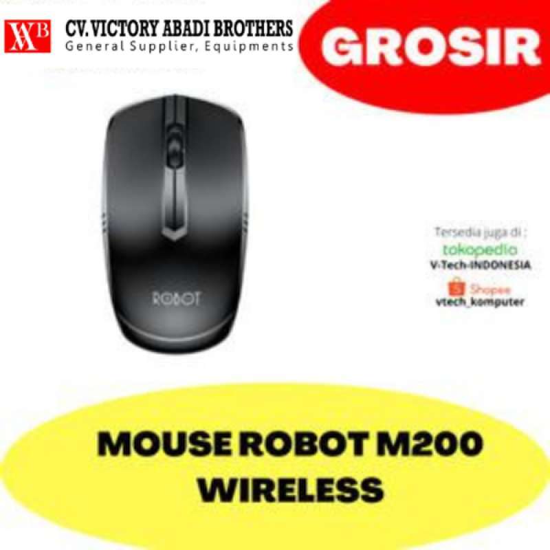 Jual Mouse Robot M200 Wireless Di Seller Cv Victory Abadi Brothers ...