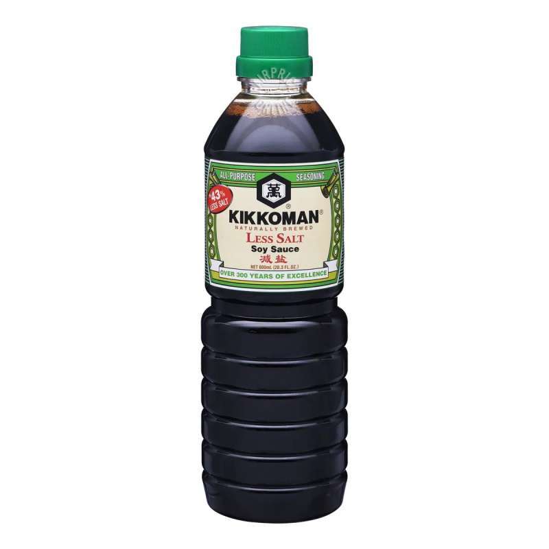 Jual Kikkoman Naturally Brewed Less Salt Soy Sauce 600ml di Seller ...