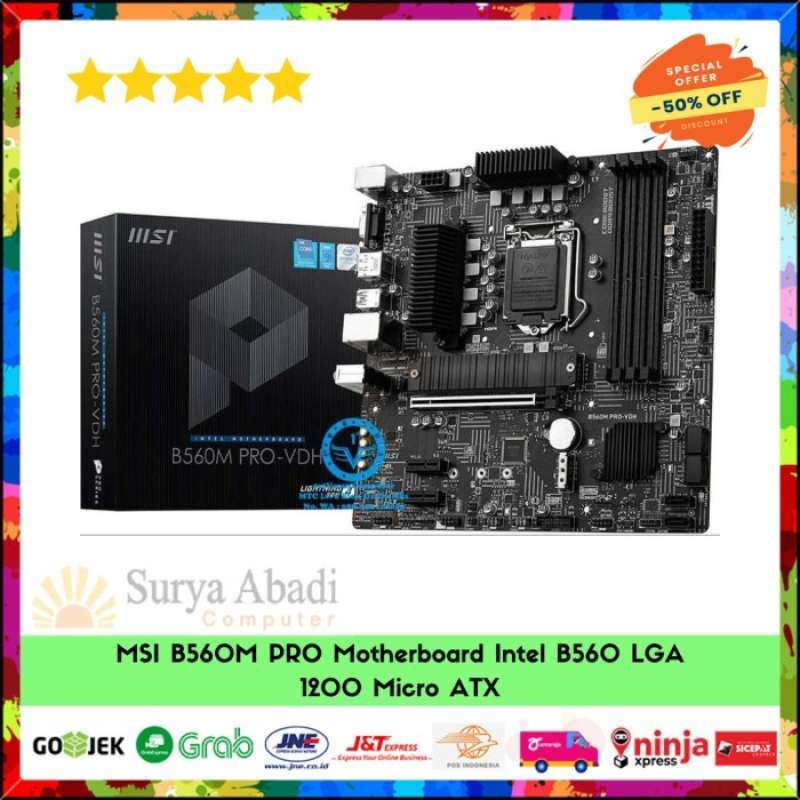 Promo Msi B560m Pro Motherboard Intel B560 Lga 1200 Micro Atx Diskon 4% ...
