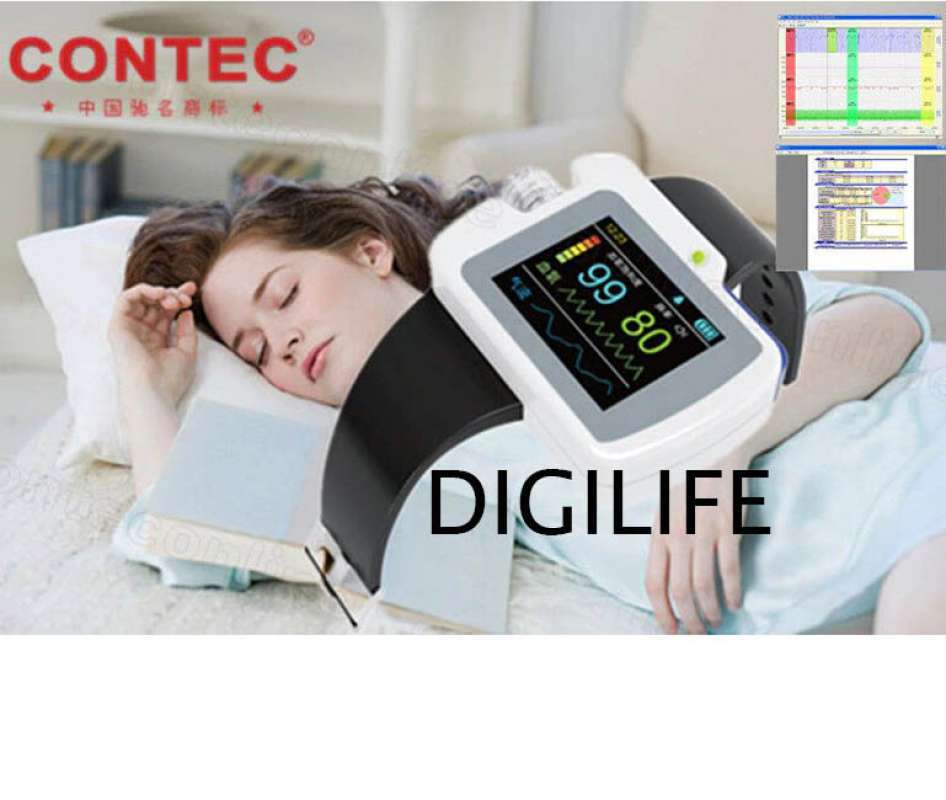 Jual Respiration Sleep Monitor Contec RS01 Wrist Sleeping Apnea Tidur ...