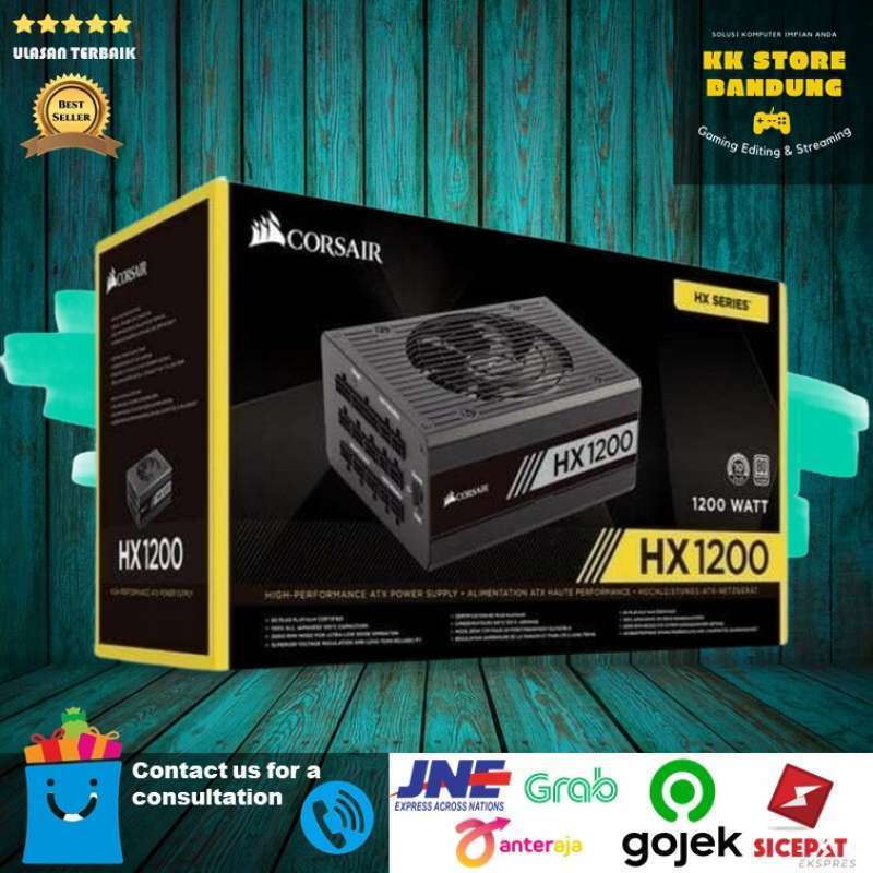 Jual PSU POWER SUPPLY CORSAIR HX1200 HX 1200 W PLATINUM FULL MODULAR di ...