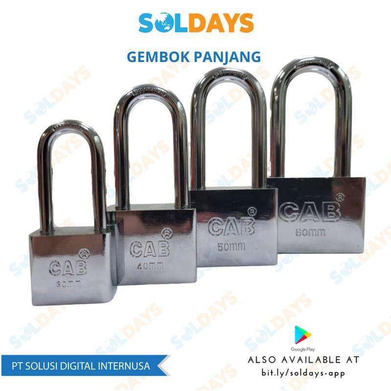 Jual Gembok Pintu/padlock/gembok Putih Anti Rust/gembok Besi Baja Putih ...