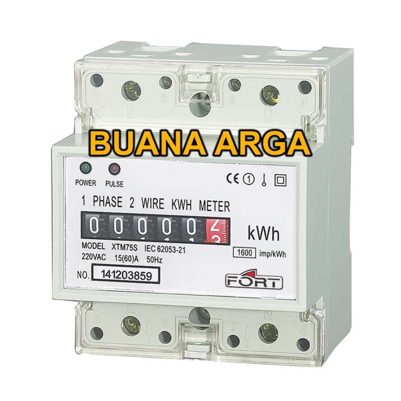 Jual KwH Meter XTM75S Analog Fort 1 Phase - 10 60A di Seller Buana Arga Elektrika - Kenari, Kota ...