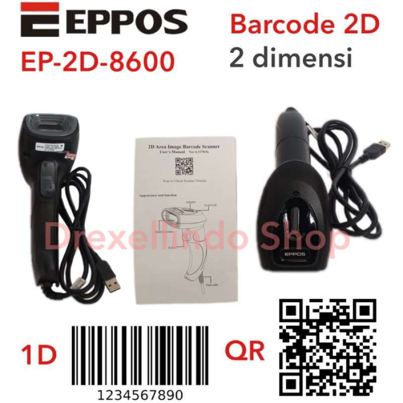 Jual SPECIAL BARCODE QR SCANNER 2D EPPOS EP-2D8600 di Seller Flakes ...