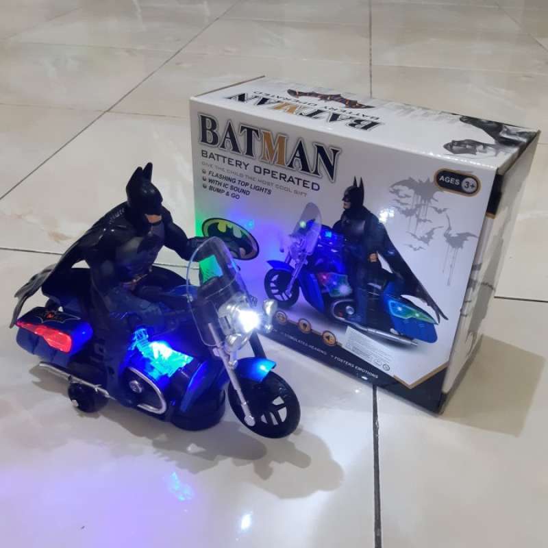 Jual Mainan Motor Batman Bisa Jalan Bump Go Anak Edukatif Baterai ...