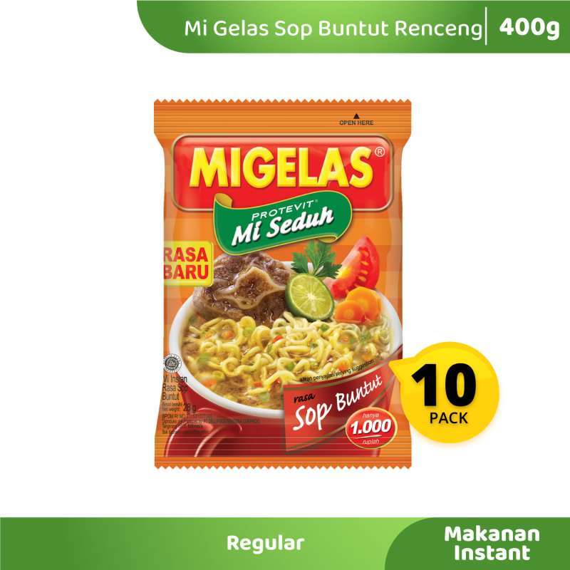 Jual Migelas Sop Buntut Mie Instan [27 G/ 10 Sachet] Di Seller Mayora Official Store - Rawa ...