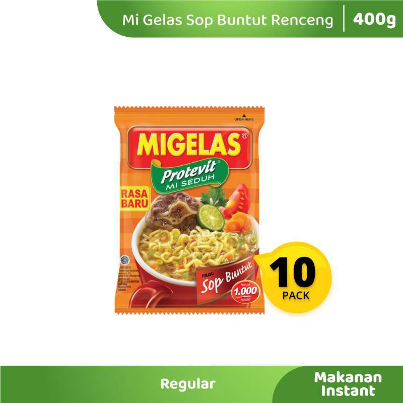 Jual Migelas Sop Buntut Mie Instan [27 G/ 10 Sachet] Di Seller Mayora Official Store - Rawa ...