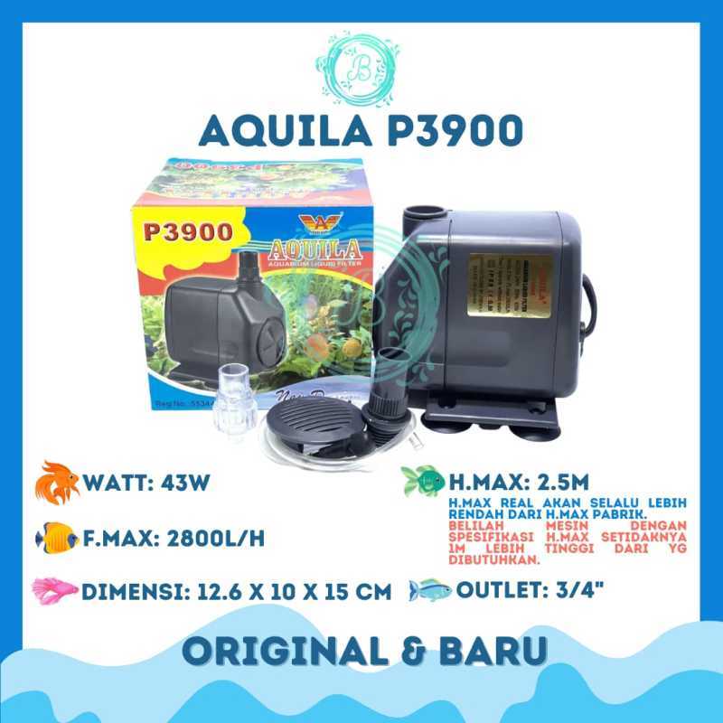 Jual Aquila 3900 P3900 Pompa Air Celup Aquarium Aquascape Hidroponik ...