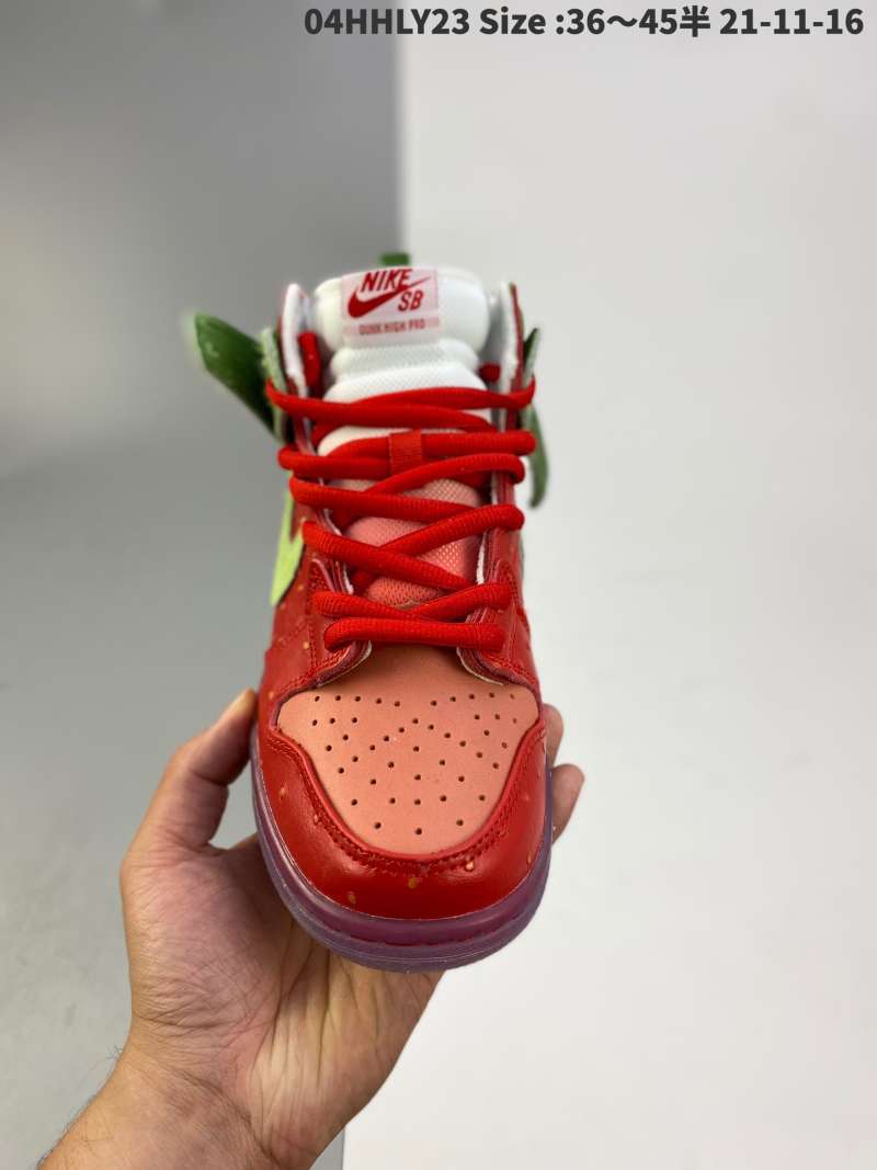 Jual Nike SB Dunk High strawberry cough cough shoes produced by ...