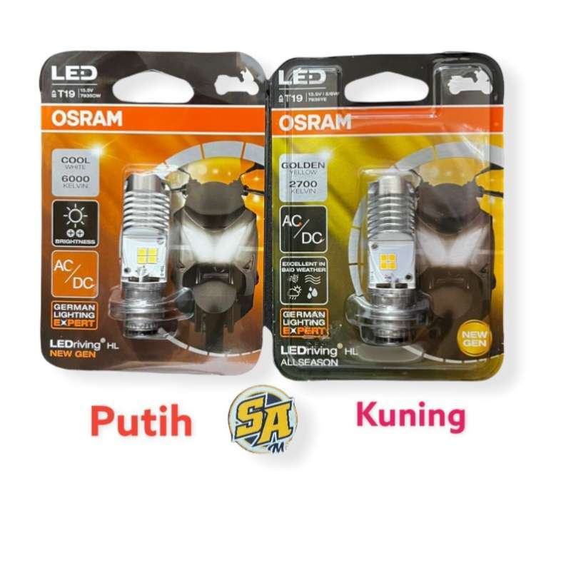 Jual OSRAM LED T19 LAMPU UTAMA MOTOR H6 PUTIH AC DC PLUG N PLAY VARIAN TERMIGNONI 12 MATA LED ...