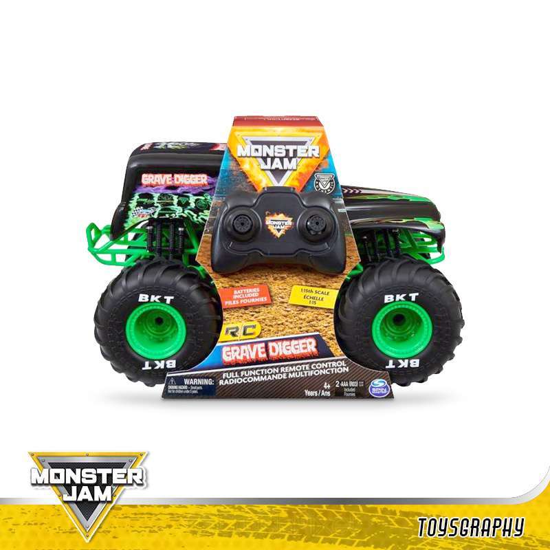 Jual Monster Jam RC GRAVE DIGGER Remote Control Monster Truck 115 ...