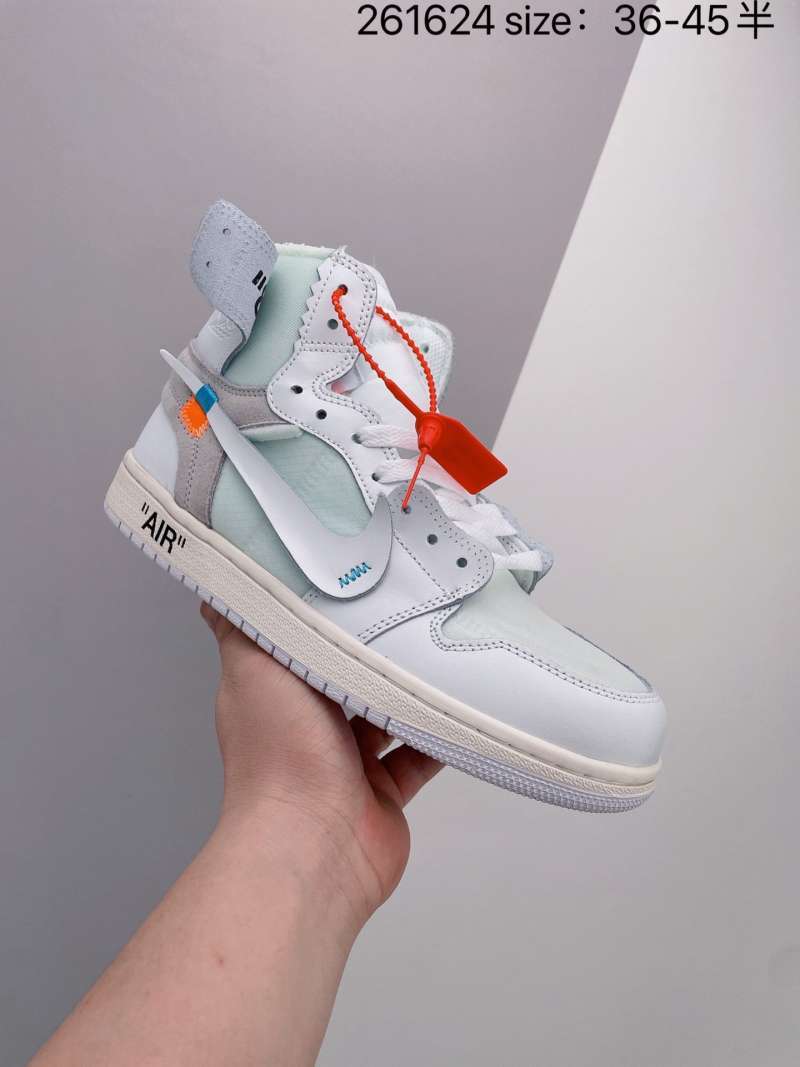 Jual Nike Air Jordan 1 x off white aj1 Jordan 1st Generation Co branded ...