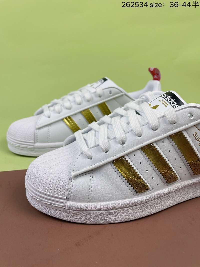 Jual Adidas shell head adopts full calf leather side hourglass ⏳ Highly ...