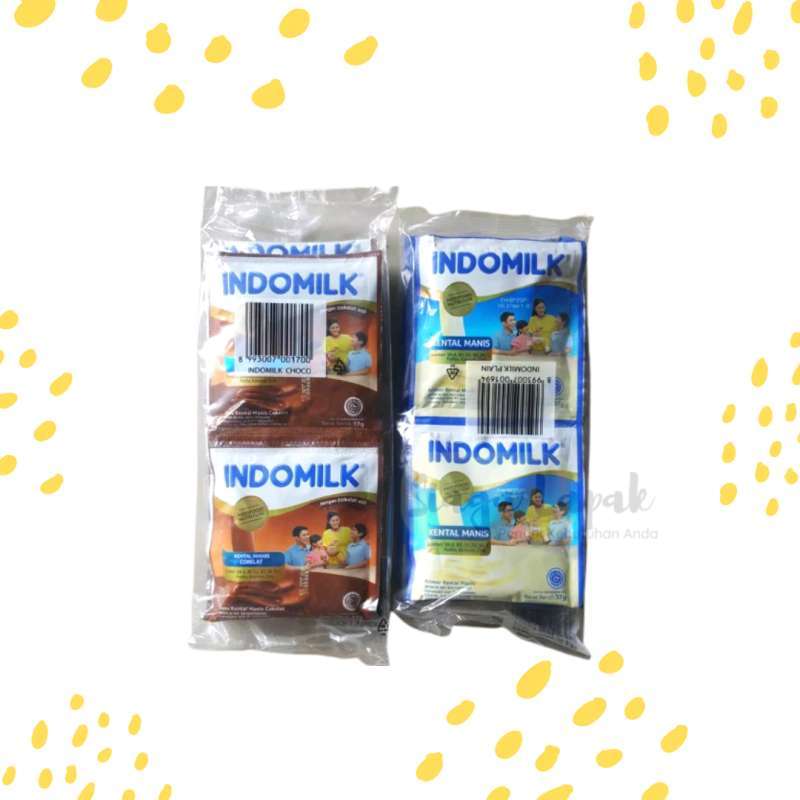 Promo Susu Kental Manis SKM Indomilk Sachet Coklat - Vanilla isi 6 ...