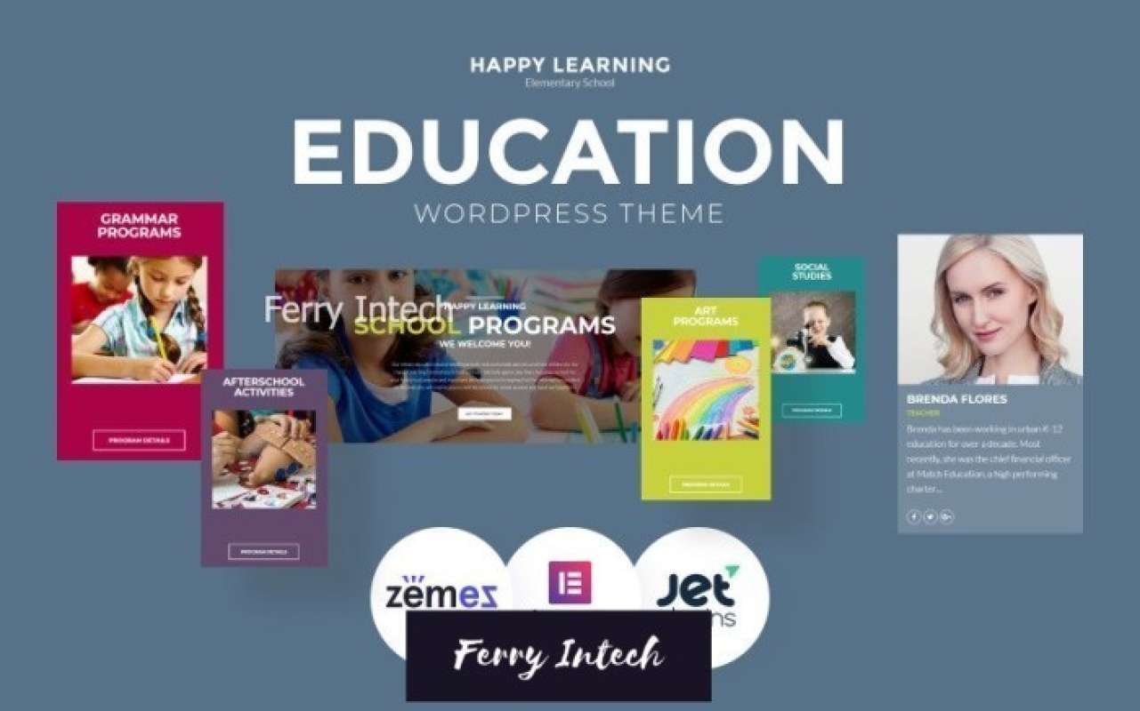 Promo HAPPY LEARNING - EDUCATION MULTIPURPOSE MODERN ELEMENTOR WP CLASSES Diskon 10% di Seller ...