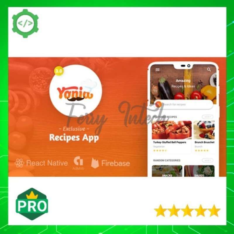 Promo Application Yonia Complete Recipes App Admin Panel Diskon 10% di Seller Ferry Intech ...