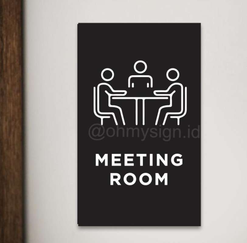 Jual SIGN AKRILIK MEETING ROOM | ACRYLIC SIGNAGE RUANG MEETING PRINTED ...