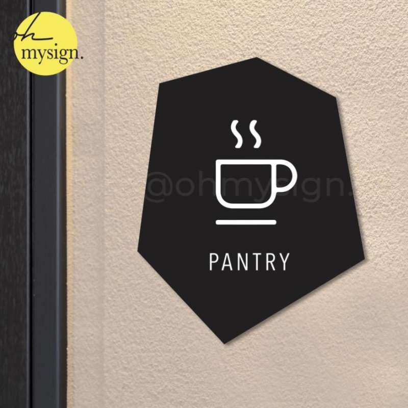 Jual Acrylic Signage Pantry Modern | Sign Akrilik Printed Pantry di ...
