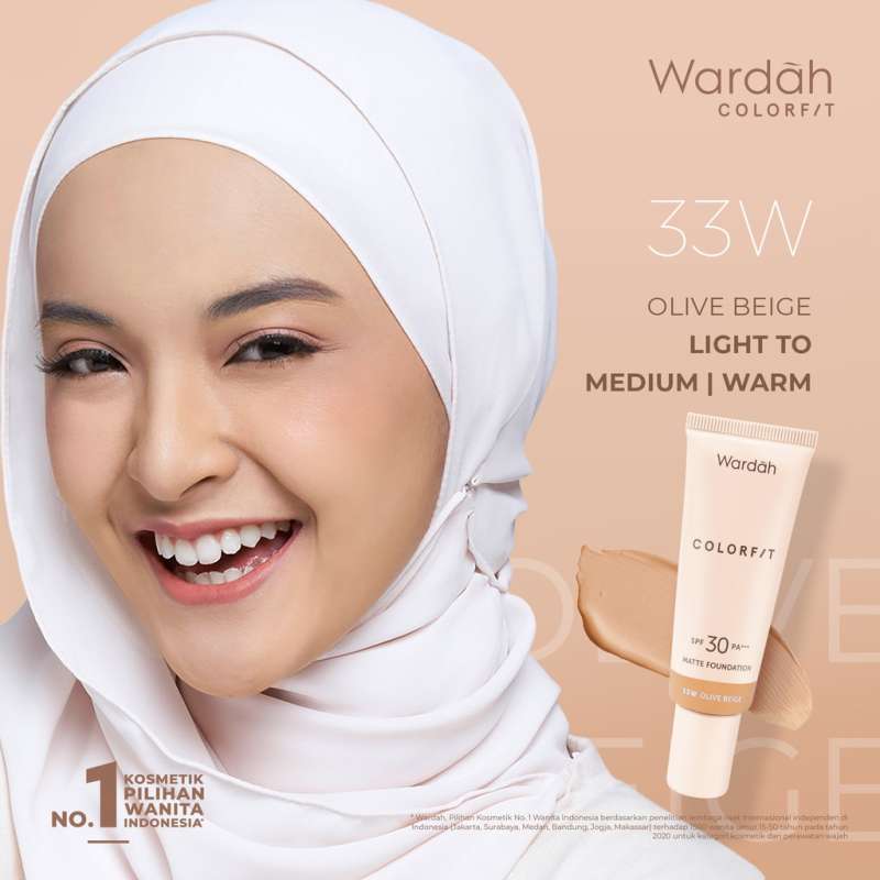 Jual Wardah Colorfit Matte Foundation - Foundation SPF 30 dengan Oil ...
