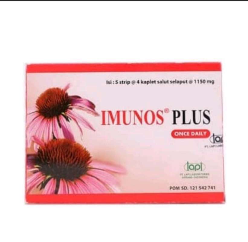 Jual imunos plus suplemen daya tahan tubuh-lapi-1box 20 tablet di ...