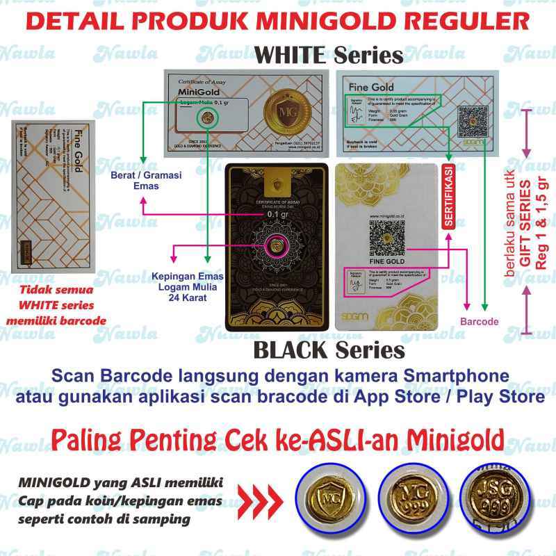 Promo Minigold Gift Series 0.05 Gram Logam Mulia 24 Karat Diskon 18% Di ...
