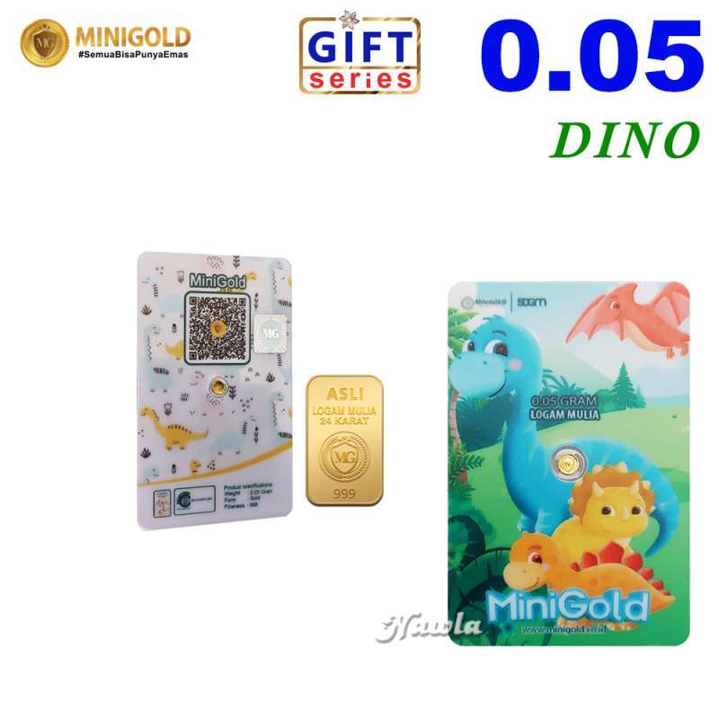 Promo Minigold Gift Series 0.05 gram Logam Mulia 24 Karat Diskon 19% di ...
